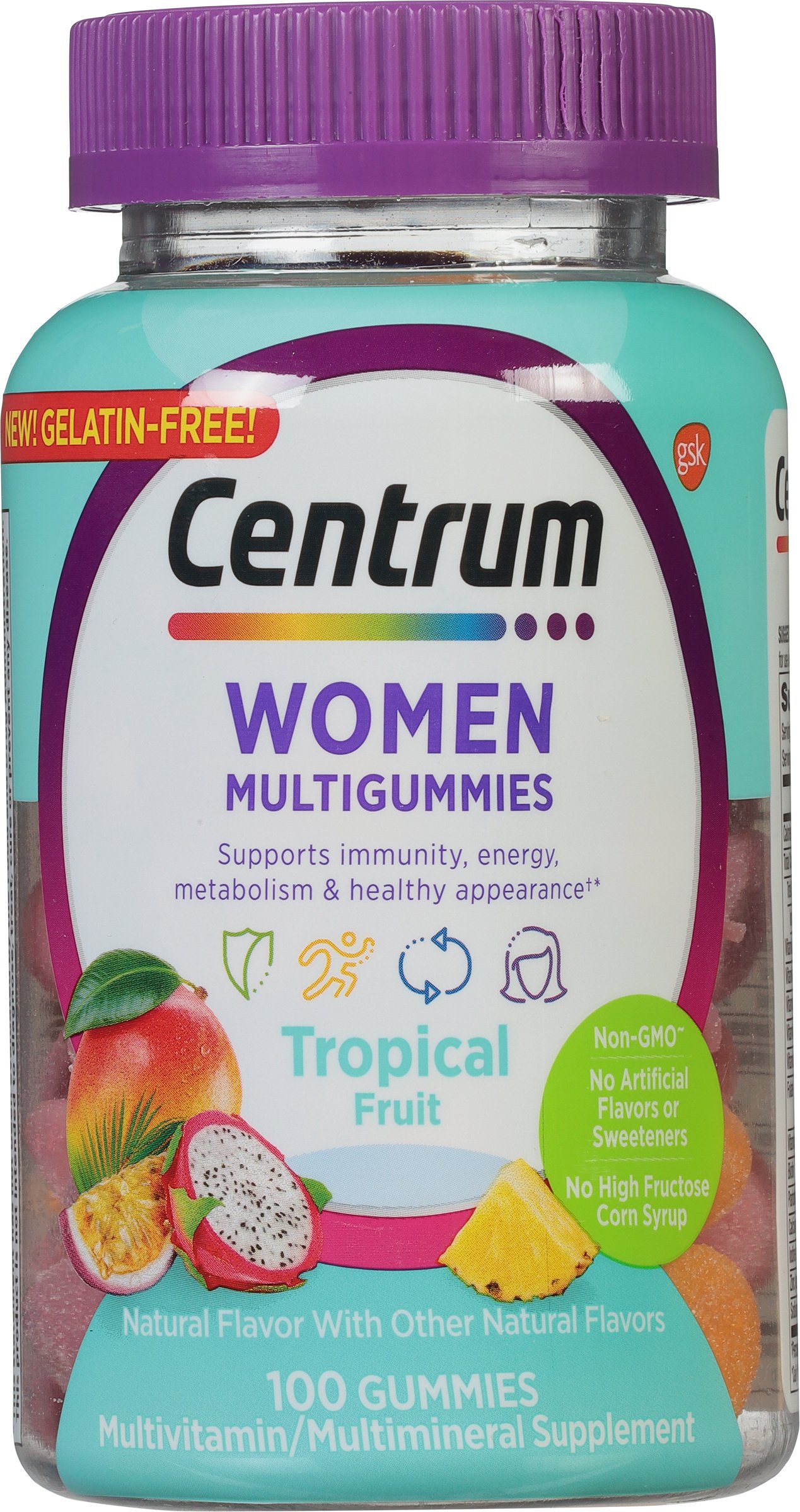 Centrum Women MultiGummies Tropical Fruit - Shop Vitamins & Supplements ...