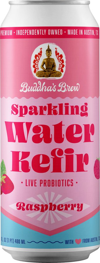 Buddha's Brew Kefir Raspberry Sparkling Water - Shop Juice at H-E-B