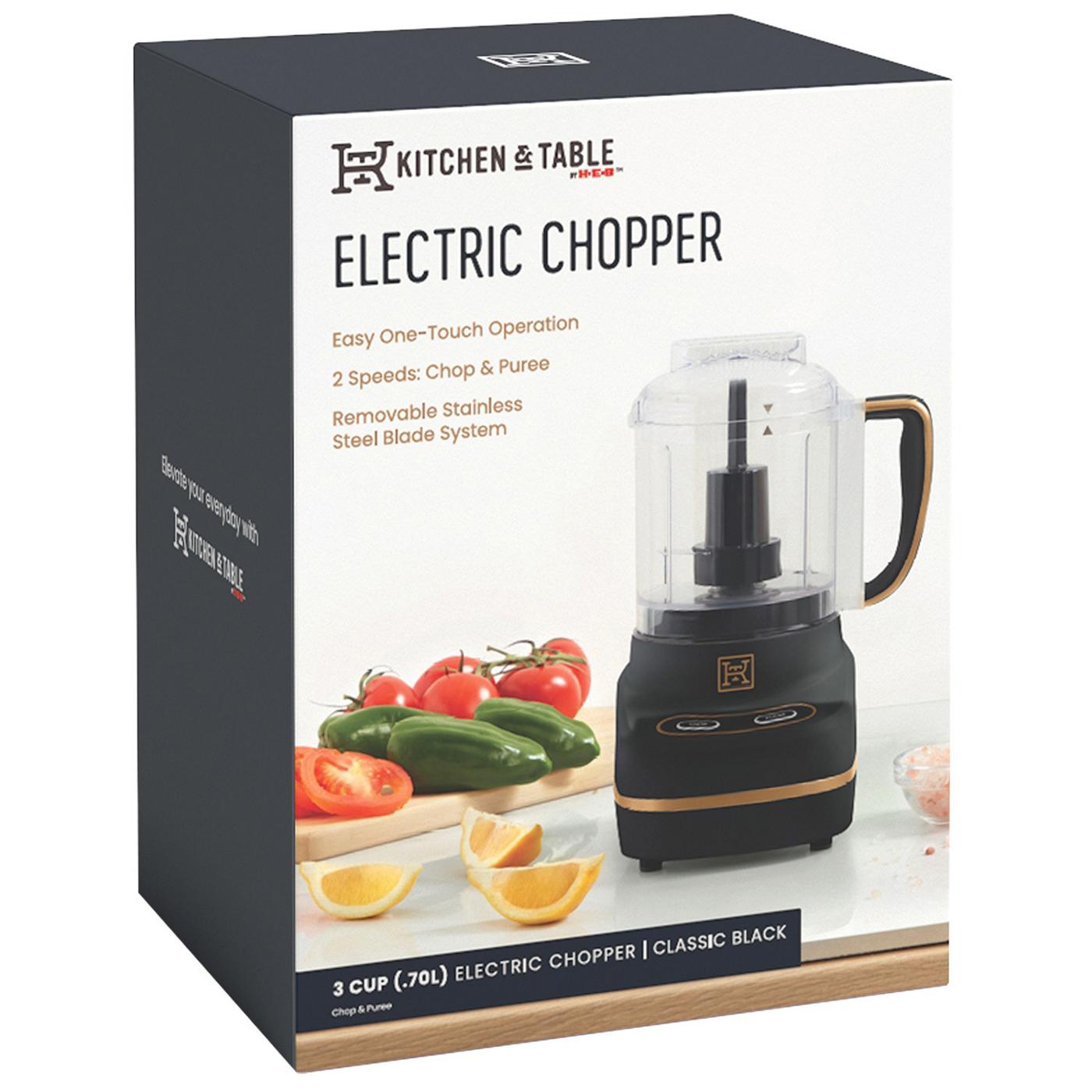 Kitchen & Table by H-E-B Electric Chopper - Classic Black - Shop ...