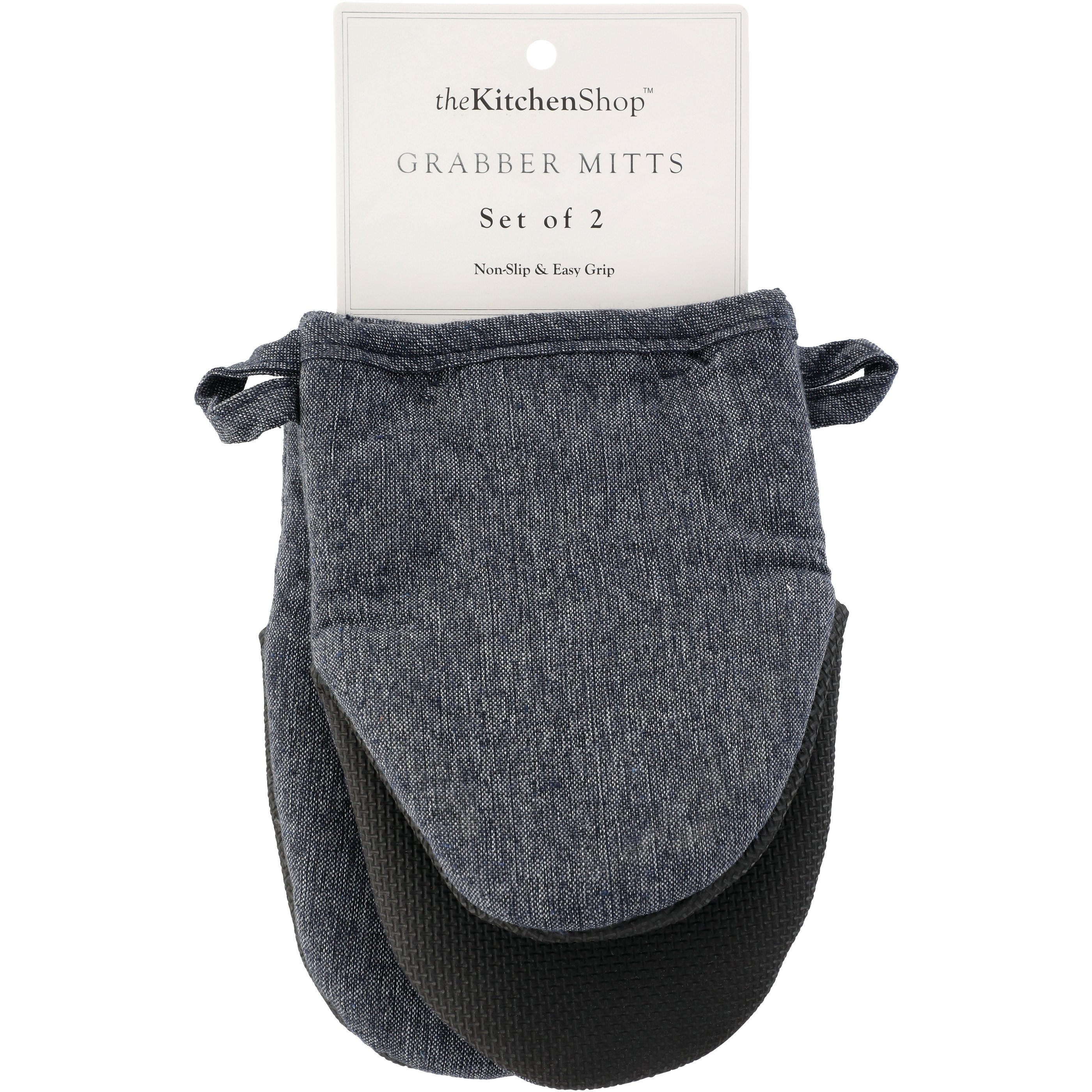 the Kitchen Shop Neoprene Grabber Oven Mitts - Gray - Shop Kitchen ...