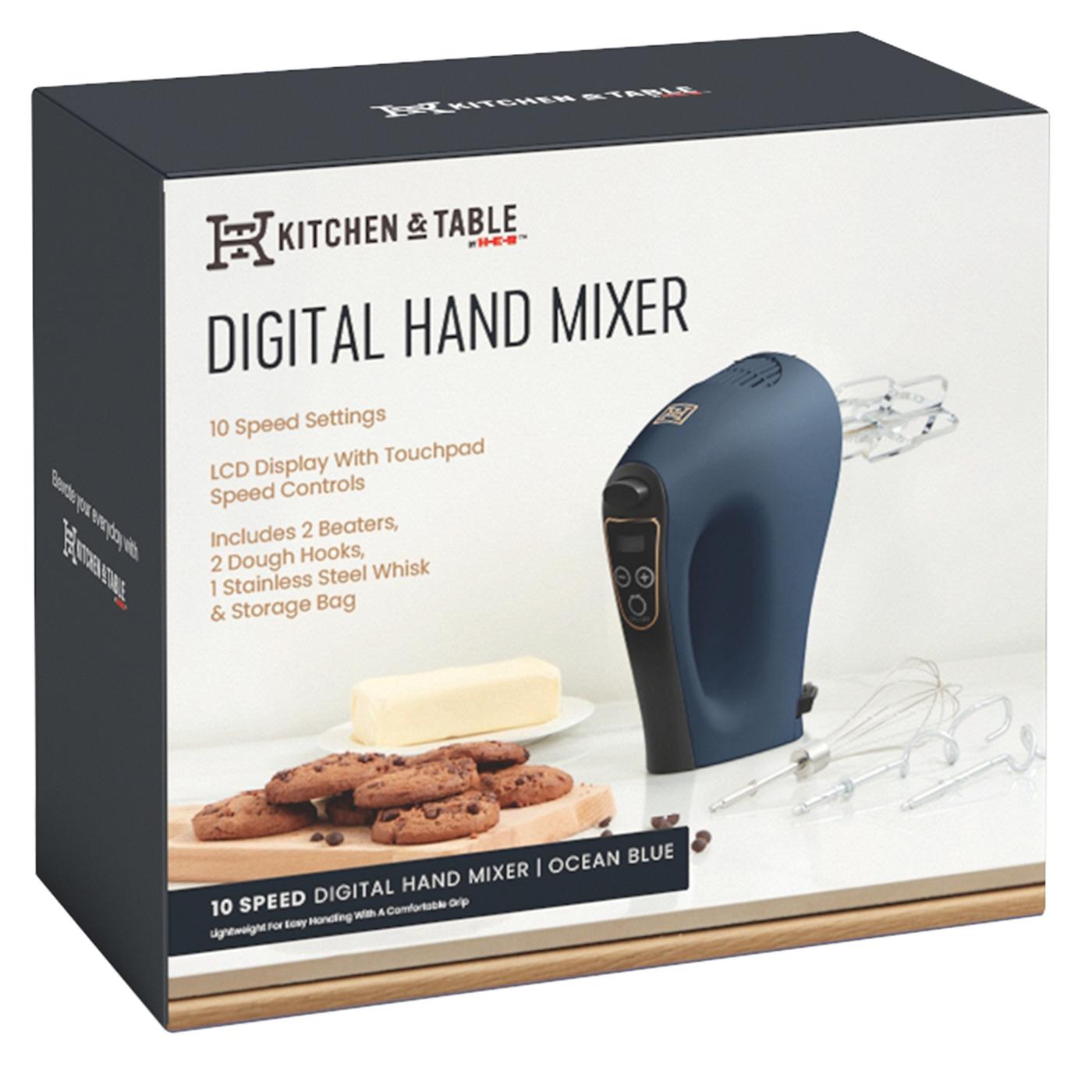 Kitchen & Table by H-E-B Digital Hand Mixer - Ocean Blue - Shop ...