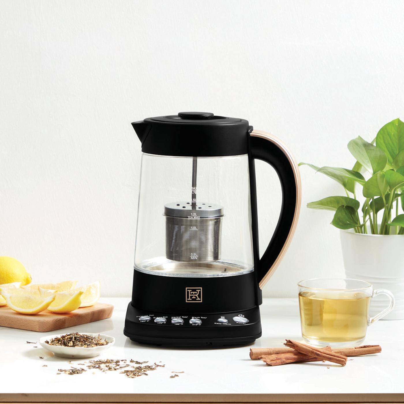 Kitchen & Table by H-E-B 2 in 1 Steeping Kettle - Classic Black - Shop ...