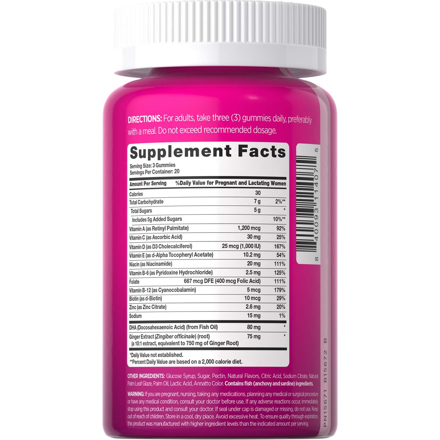 Pink Vibrant Prenatal Multi+ Gummies - Shop Multivitamins at H-E-B