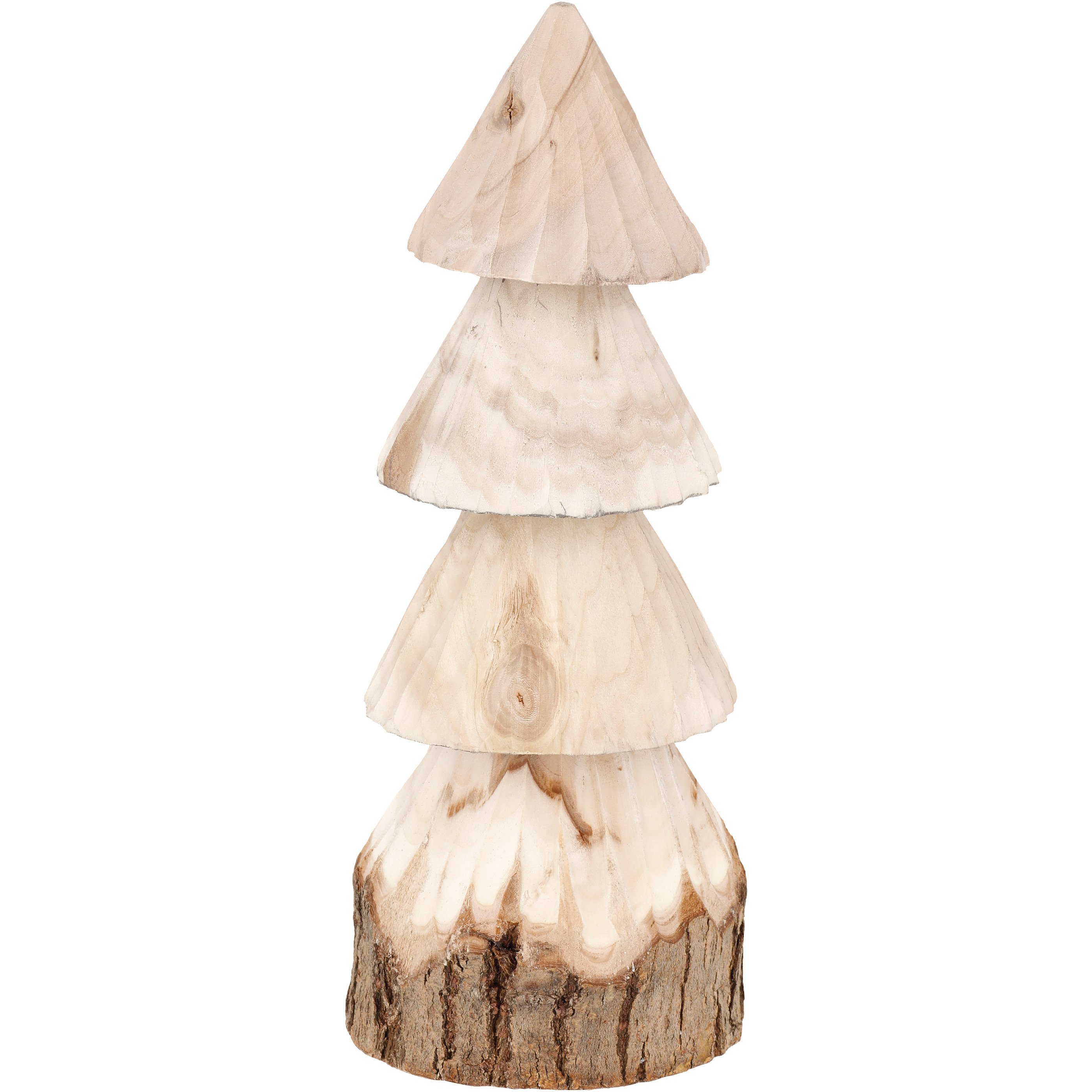 Destination Holiday Carved Tree Wooden Tabletop Decor - Shop Seasonal ...
