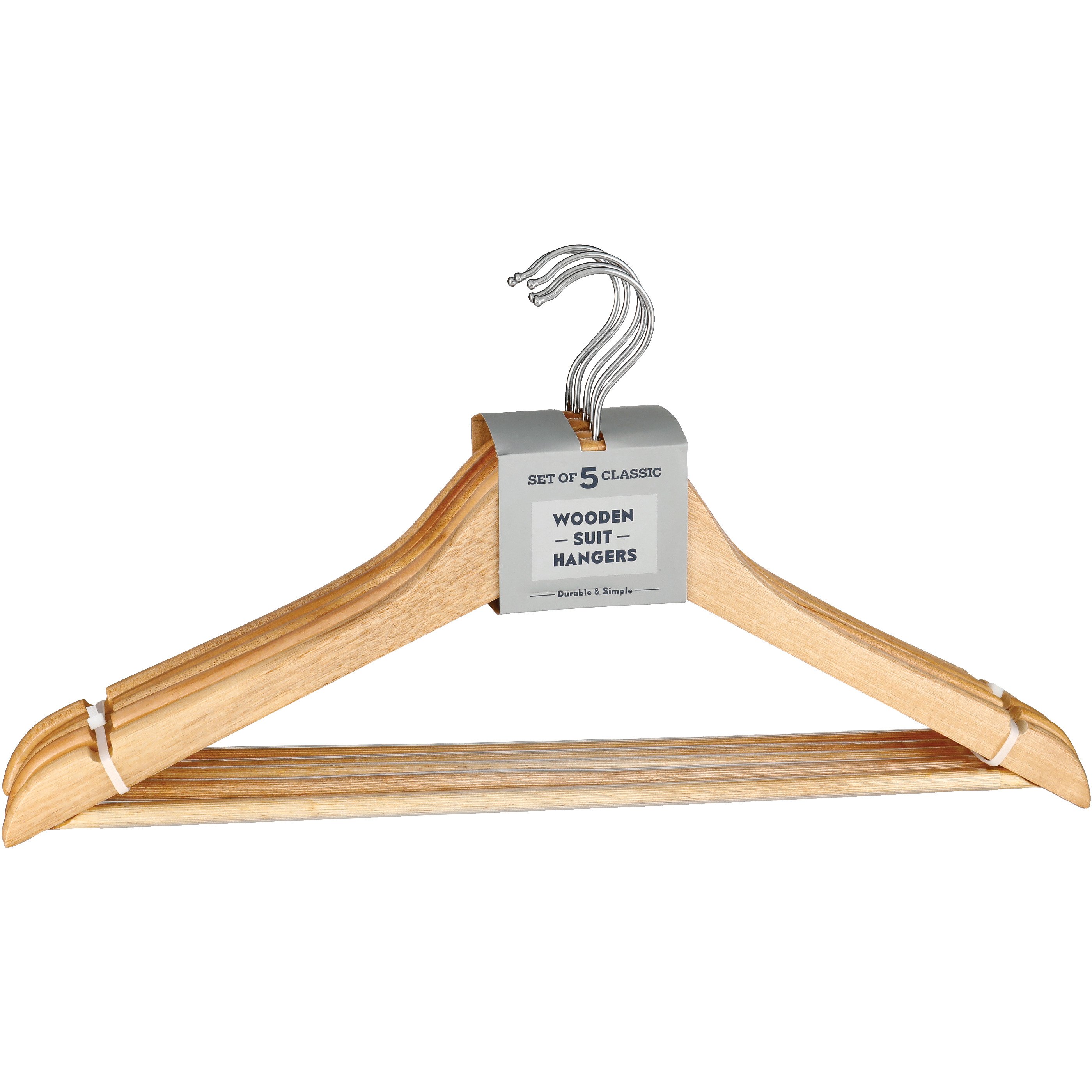 Classic Wooden Suit Hangers - Shop Hangers at H-E-B