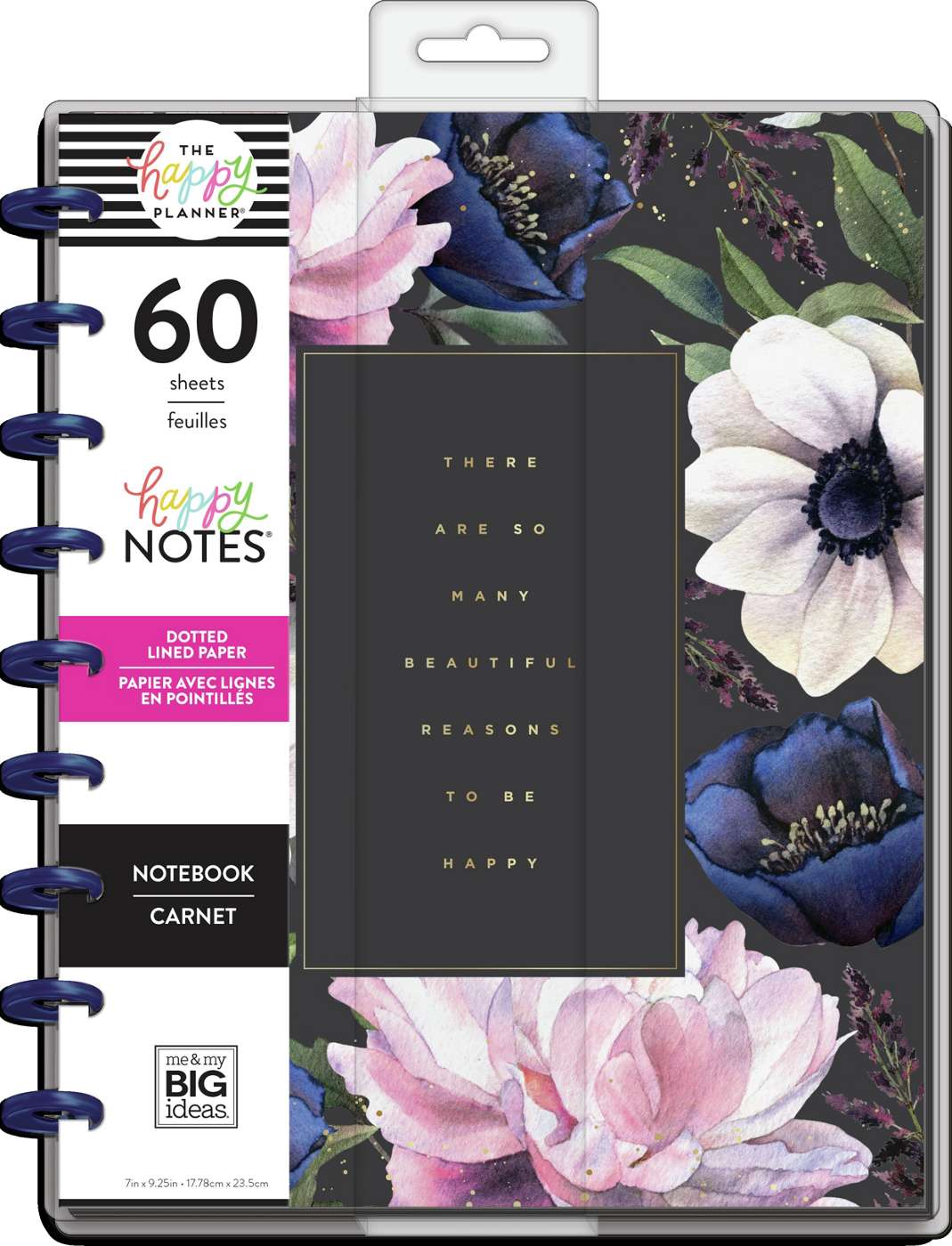 The Happy Planner Beauty In Florals Classic Happy Notes Notebook - Shop ...