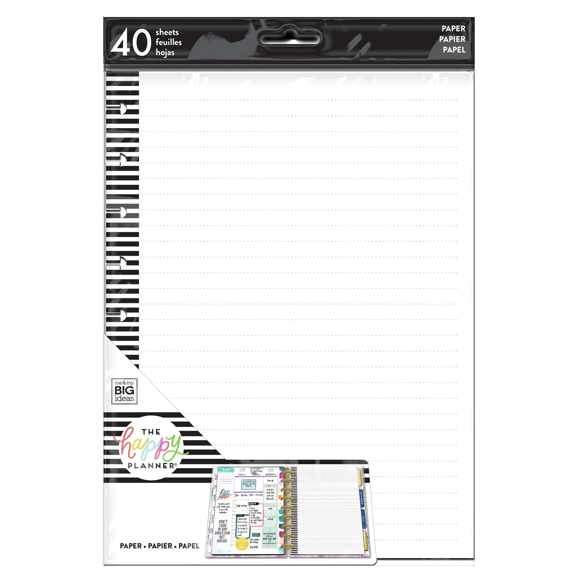 The Happy Planner Notes & Graph Classic Filler Paper - Shop Planners ...