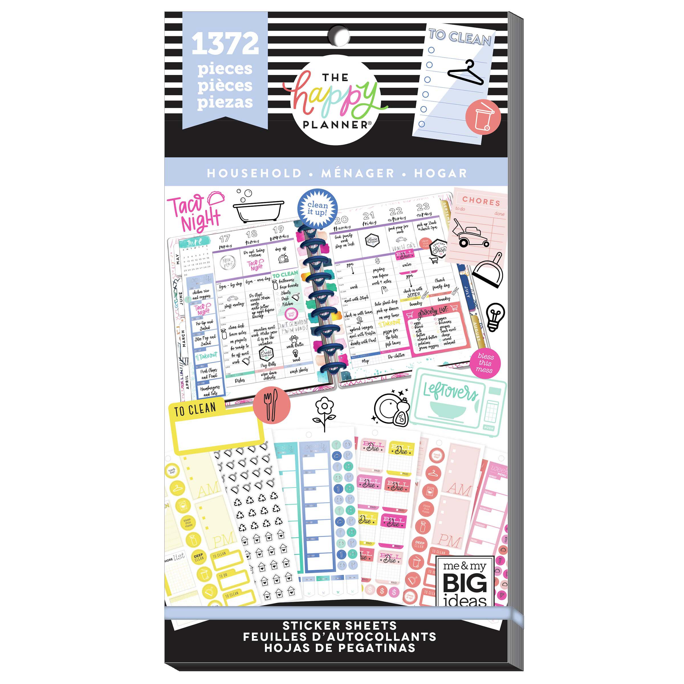 The Happy Planner Value Pack Stickers - Household - Shop Planners ...