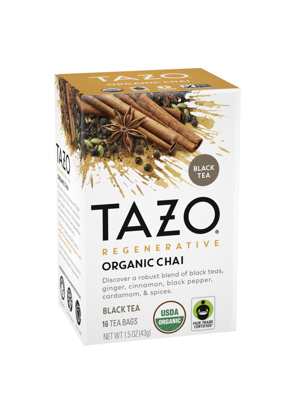 Tazo Regenerative Organic Chai Black Tea Bags - Shop Tea at H-E-B