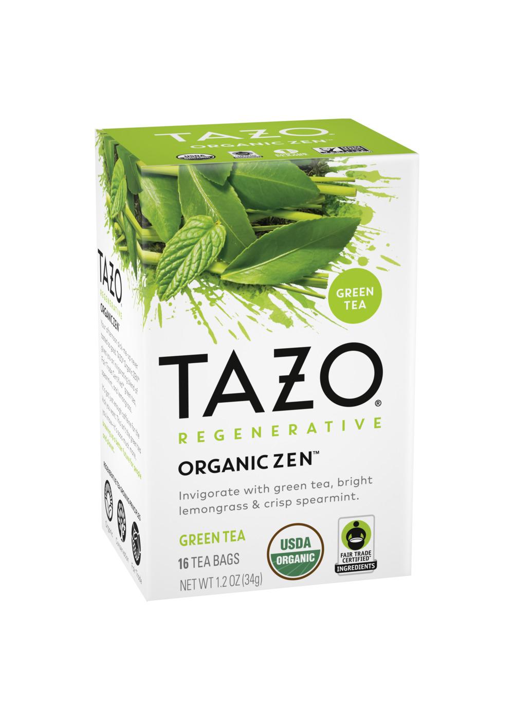 Tazo Regenerative Organic Zen Green Tea Bags - Shop Tea at H-E-B