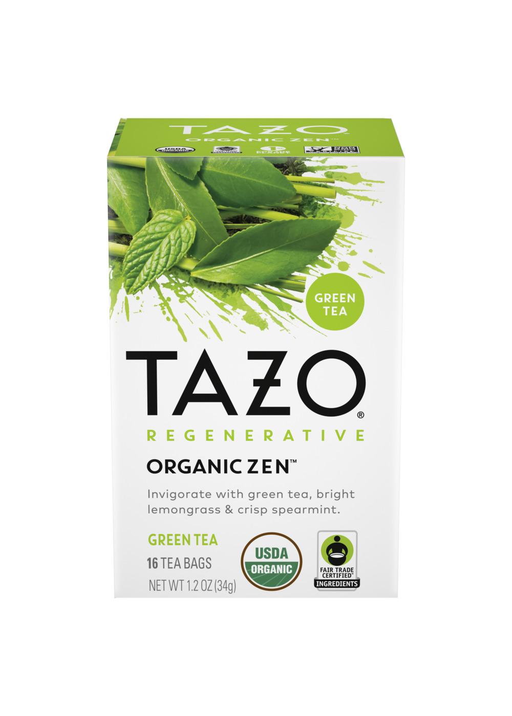 Tazo Regenerative Organic Zen Green Tea Bags - Shop Tea at H-E-B