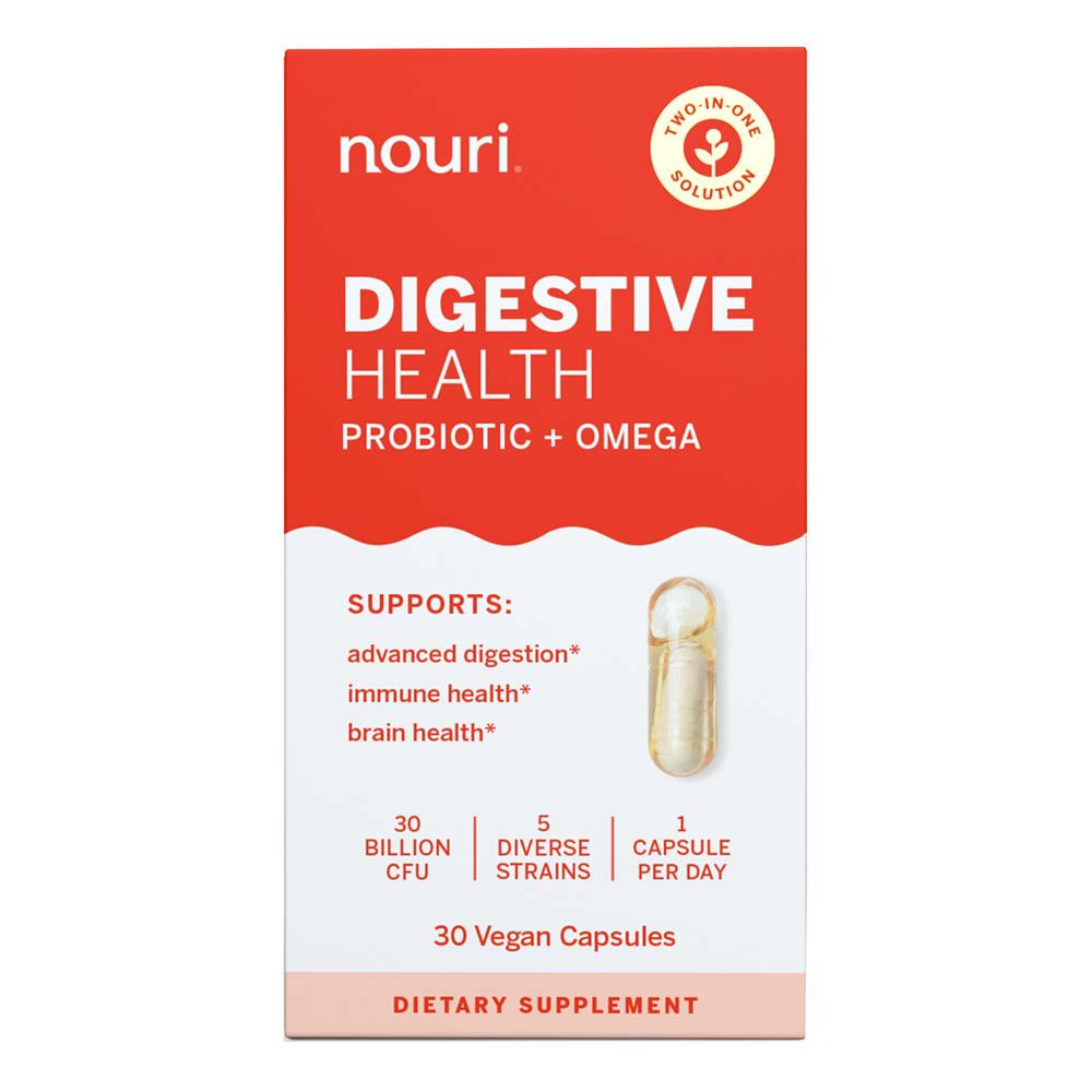 Nouri Digestive Health Probiotic + Omega Capsules - Shop Diet & fitness ...