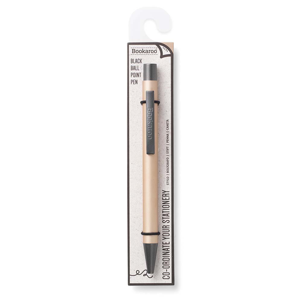Bookaroo Gold Retractable Ball Point Pen - Black Ink - Shop Pens at H-E-B