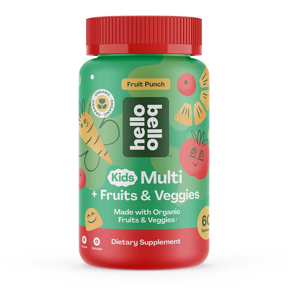 Hello Bello Organic Kids Multi + Fruits & Veggies Gummies - Shop ...