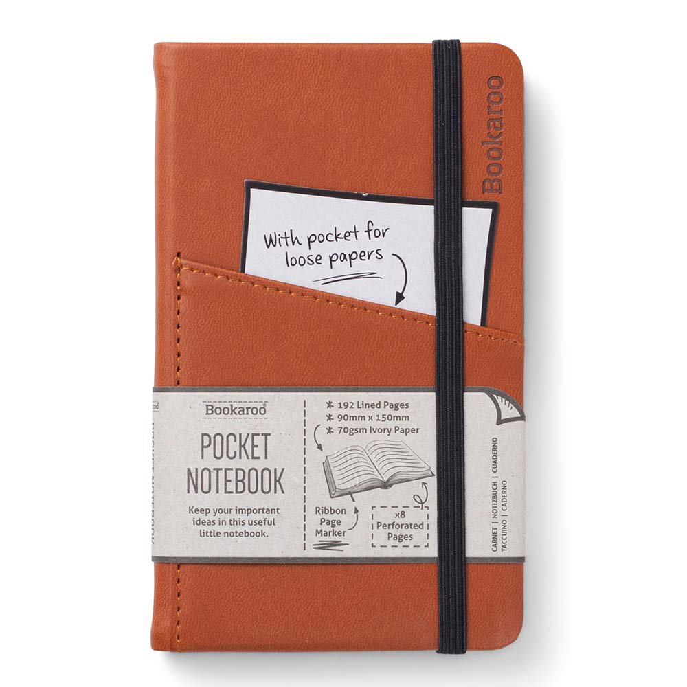 Bookaroo Small Pocket Notebook - Brown - Shop Pencil cases at H-E-B