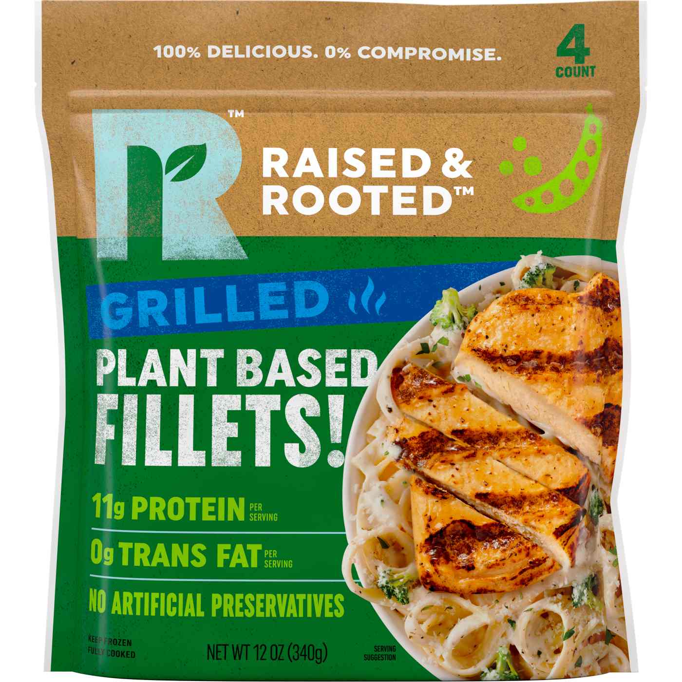 Raised & Rooted Grilled Plant Based Fillets - Shop Meat alternatives at ...