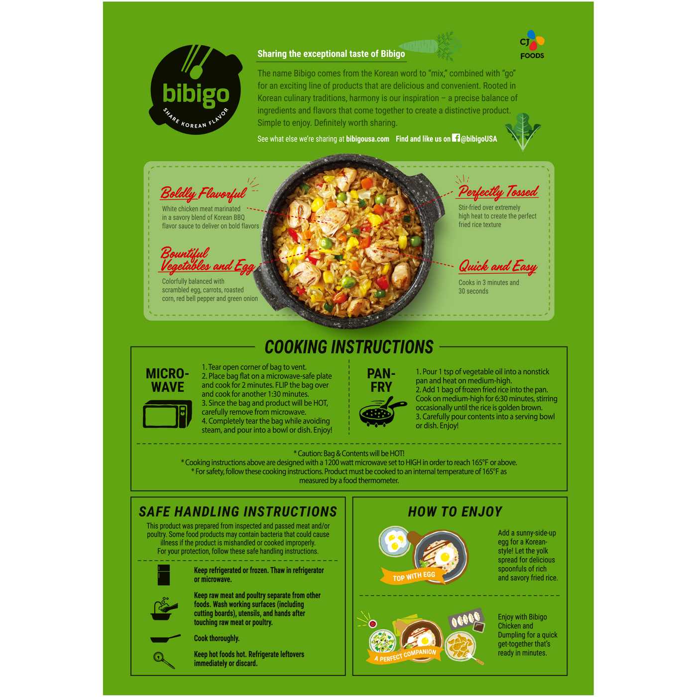 Bibigo Korean Style Fried Rice Chicken with Korean BBQ Flavor - Shop ...