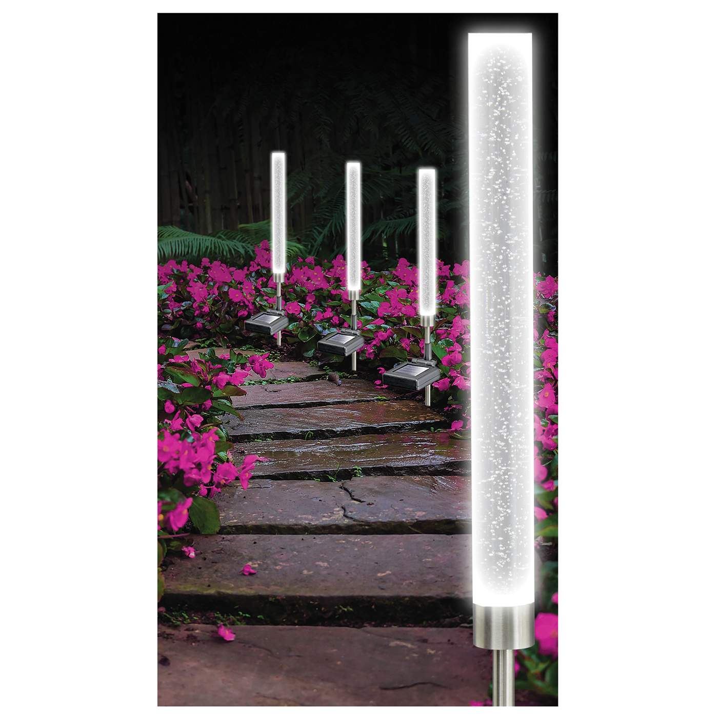 Bell + Howell 2 Color Changing Solar Powered LED Glimmer Light Sticks ...