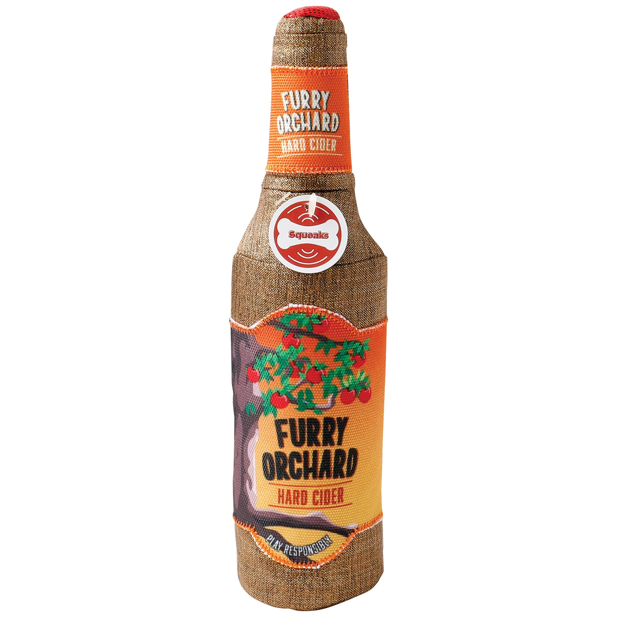 Woof & Whiskers Fuzzy Orchard Hard Cider Dog Toy - Shop Plush toys at H-E-B