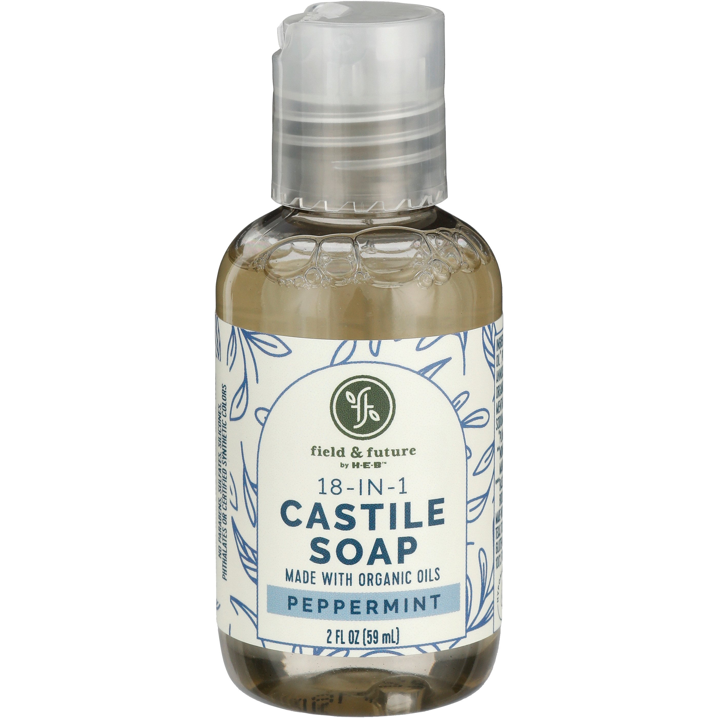Field & Future by H-E-B Travel Size Liquid Castile Soap - Peppermint ...