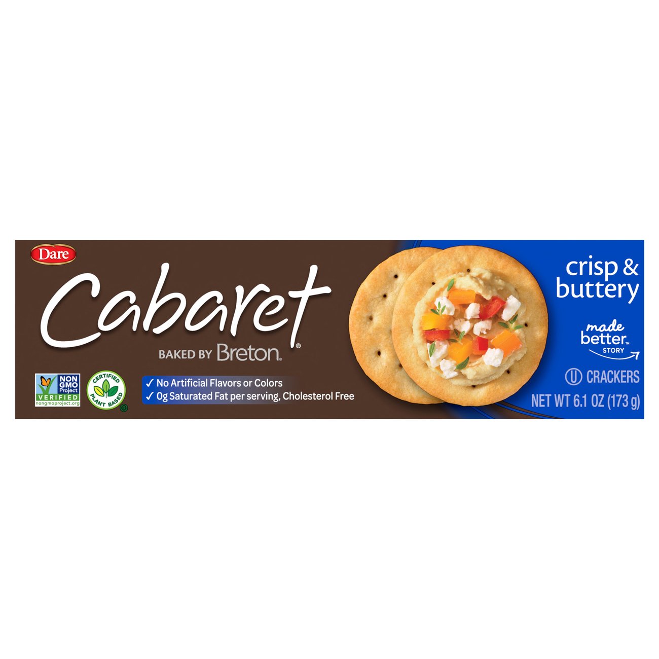 Dare Cabaret Crisp & Buttery Crackers - Shop Crackers & breadsticks at ...