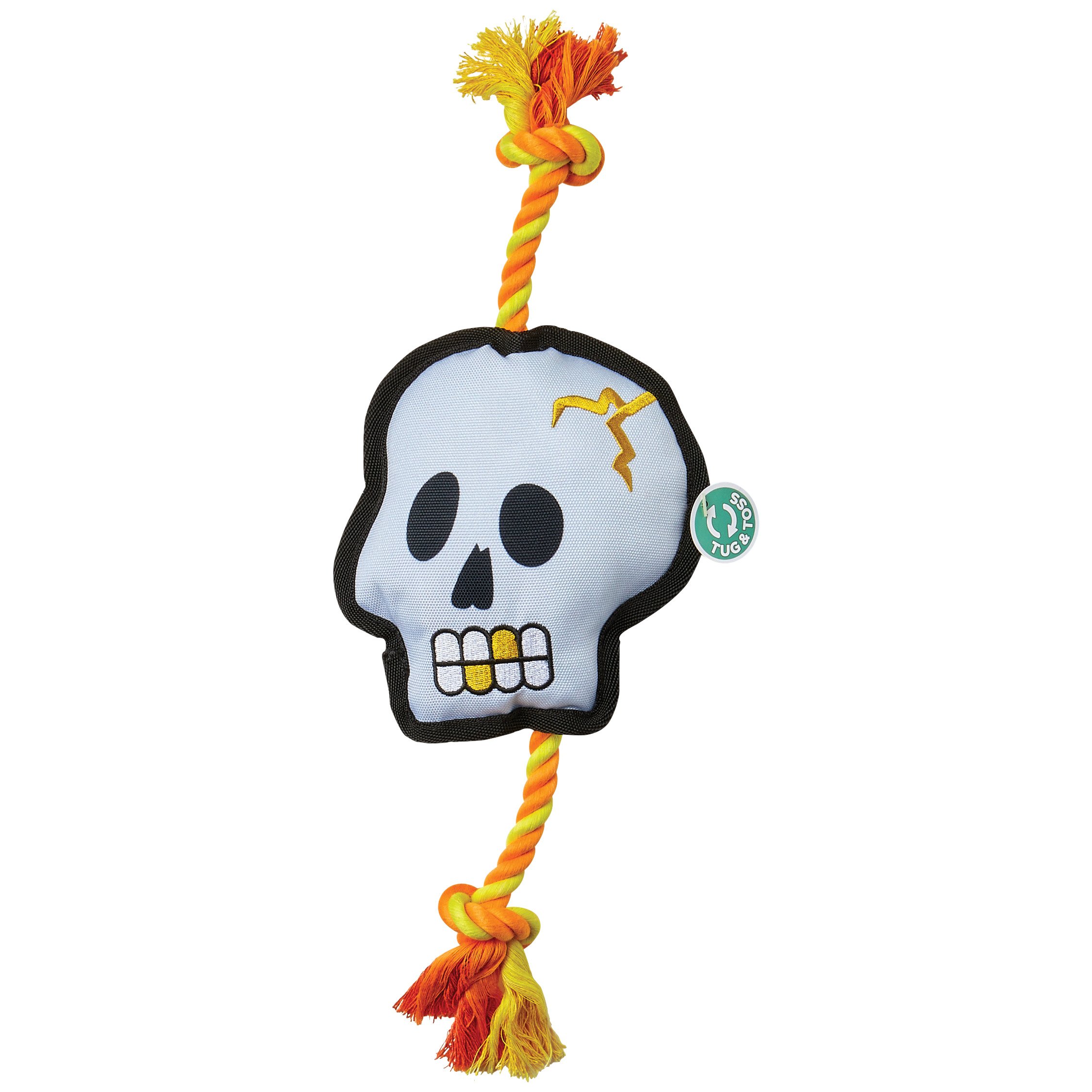 Woof & Whiskers Halloween Skull Dog Toy - Shop Plush toys at H-E-B