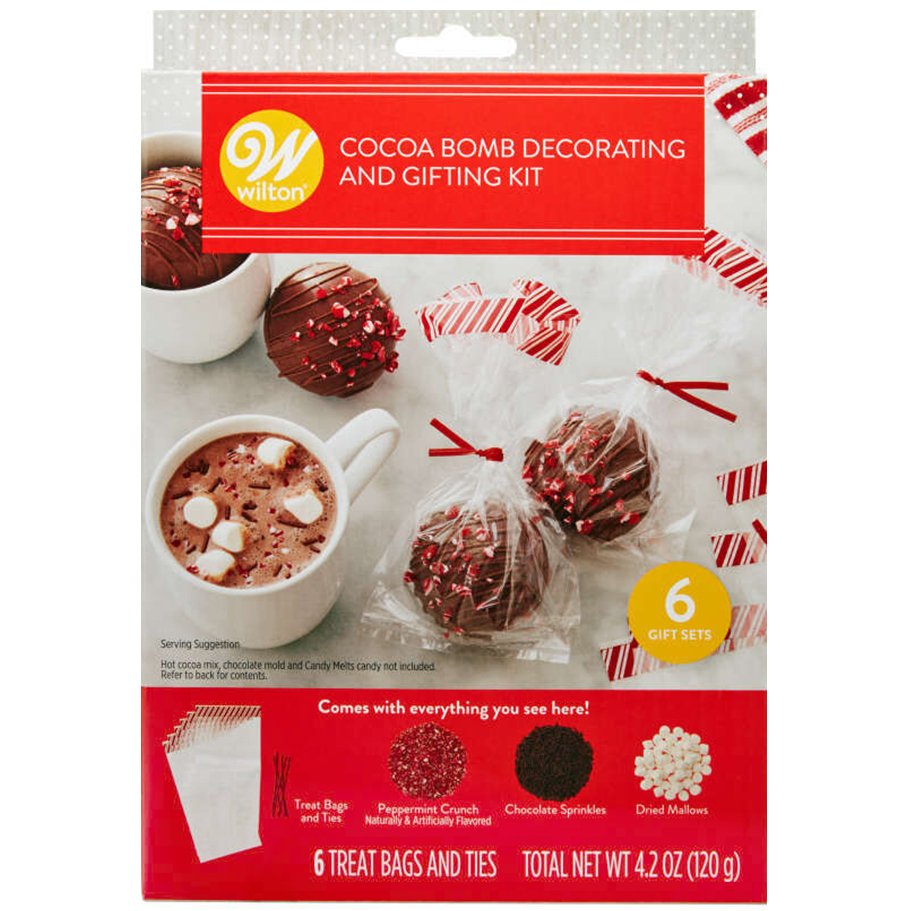 Wilton Cocoa Bomb Decorating & Gifting Kit - Peppermint - Shop Baking ...