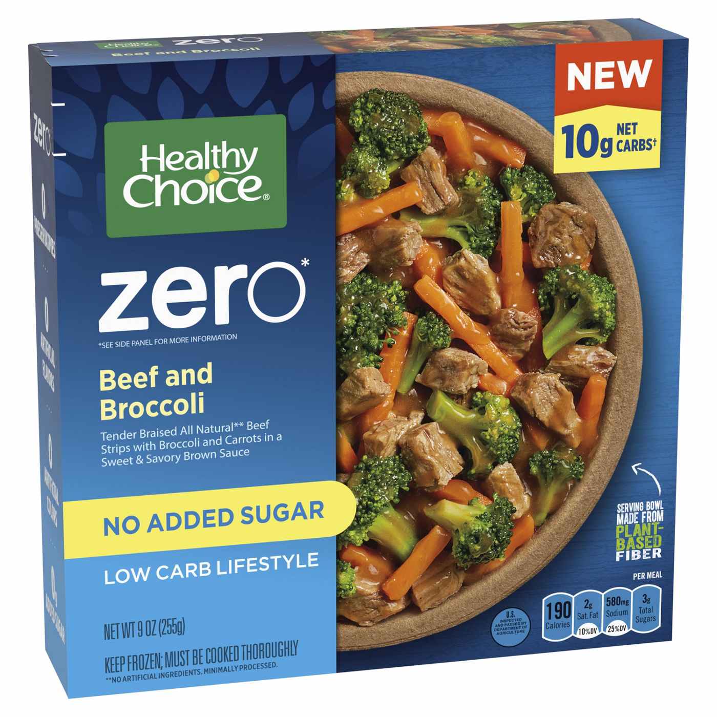 Healthy Choice Zero Low Carb Lifestyle Beef & Broccoli Frozen Meal ...