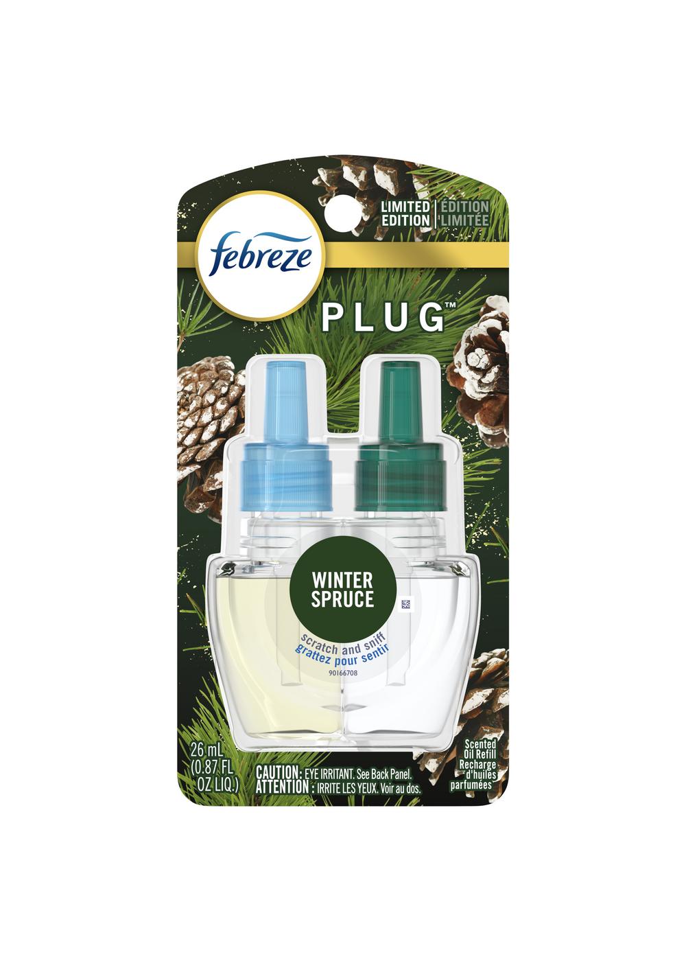 Febreze Plug Winter Spruce Scented Oil Refill - Shop Air fresheners at ...