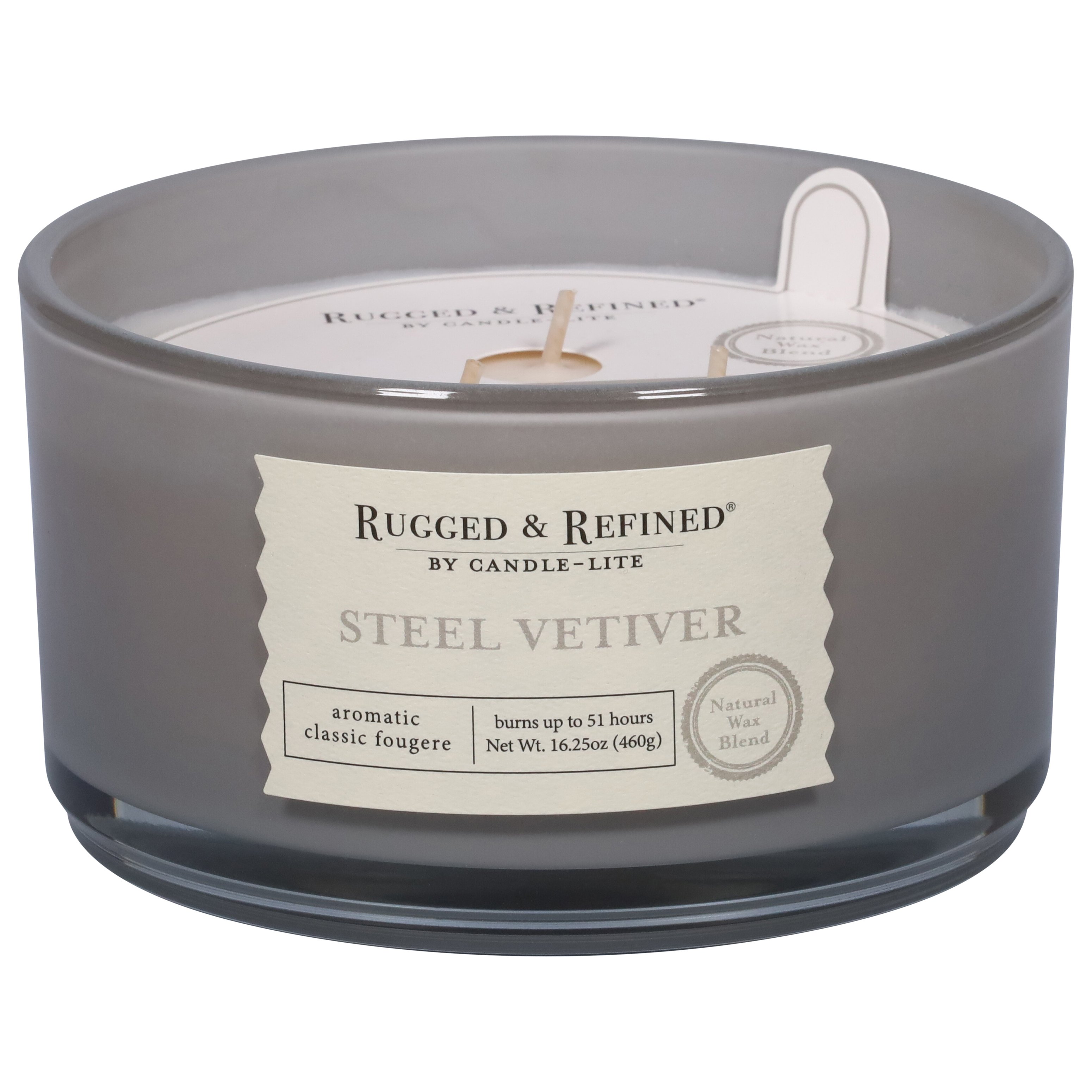 Rugged & Refined Steel Vetiver Scented Candle - Shop Candles at H-E-B