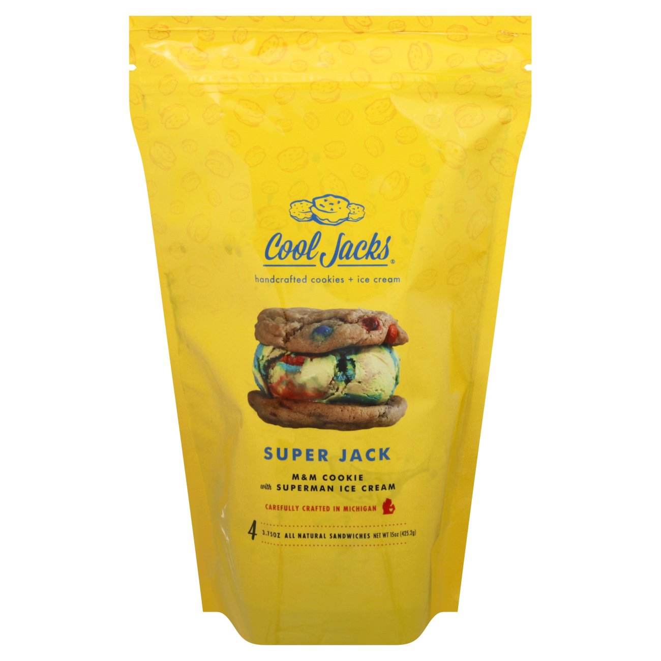 Cool Jack's Super Jack Ice Cream Sandwich, 4 ct | Central Market ...
