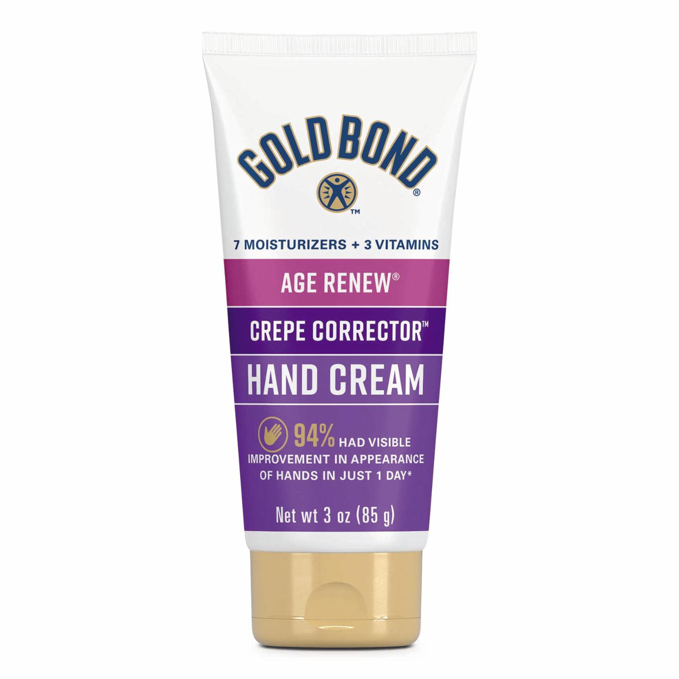 Gold Bond Age Renew Crepe Corrector Hand Cream 3oz - Shop Body lotion ...