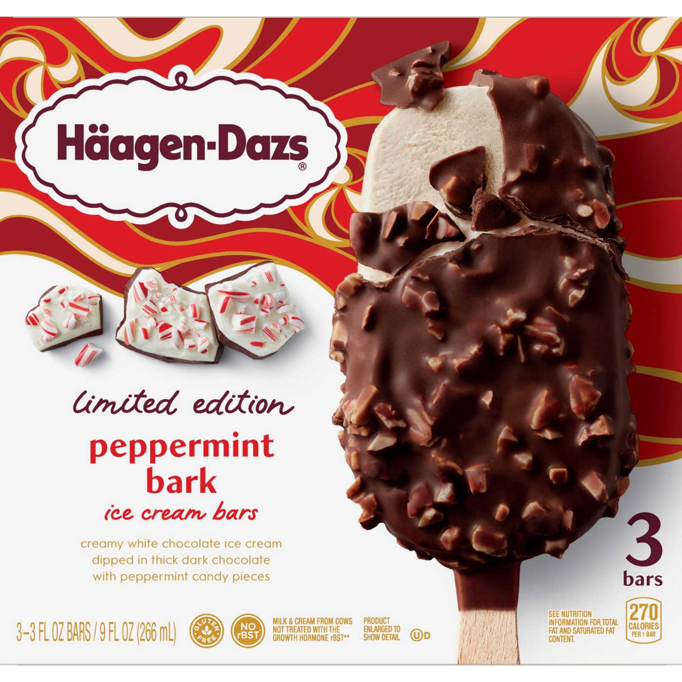 Haagen-Dazs Peppermint Bark Ice Cream Bars - Shop Bars & pops at H-E-B