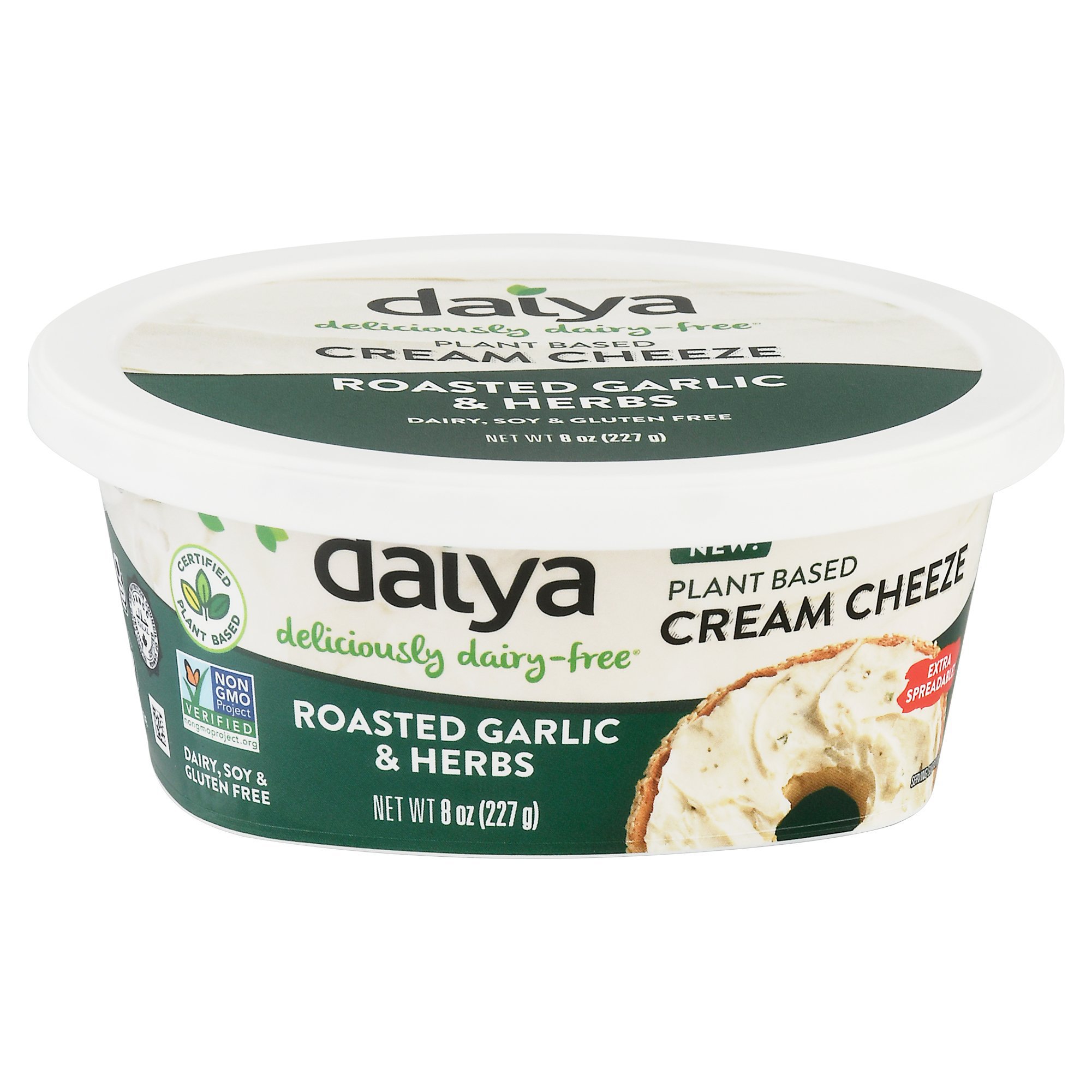 Daiya Roasted Garlic and Herb Plant-Based Cream Cheeze - Shop Cheese at ...
