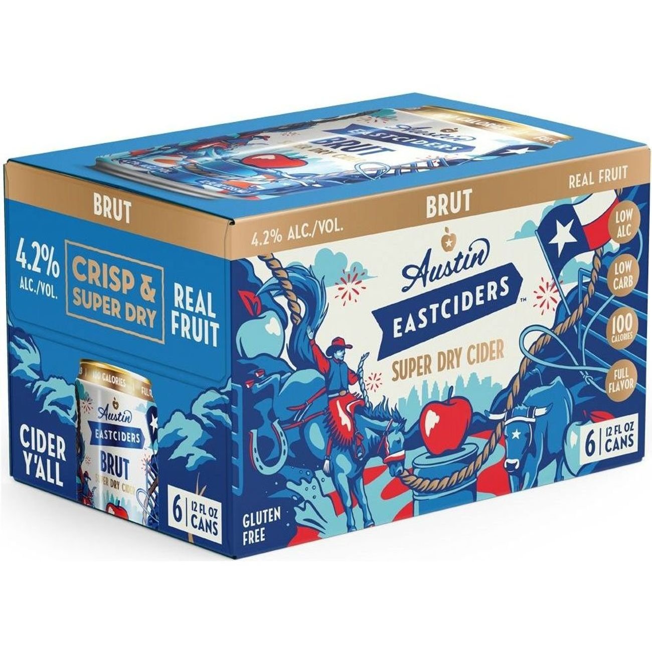 Austin Eastciders Texas Brut Light Cider 6 pk Cans - Shop Hard cider at ...