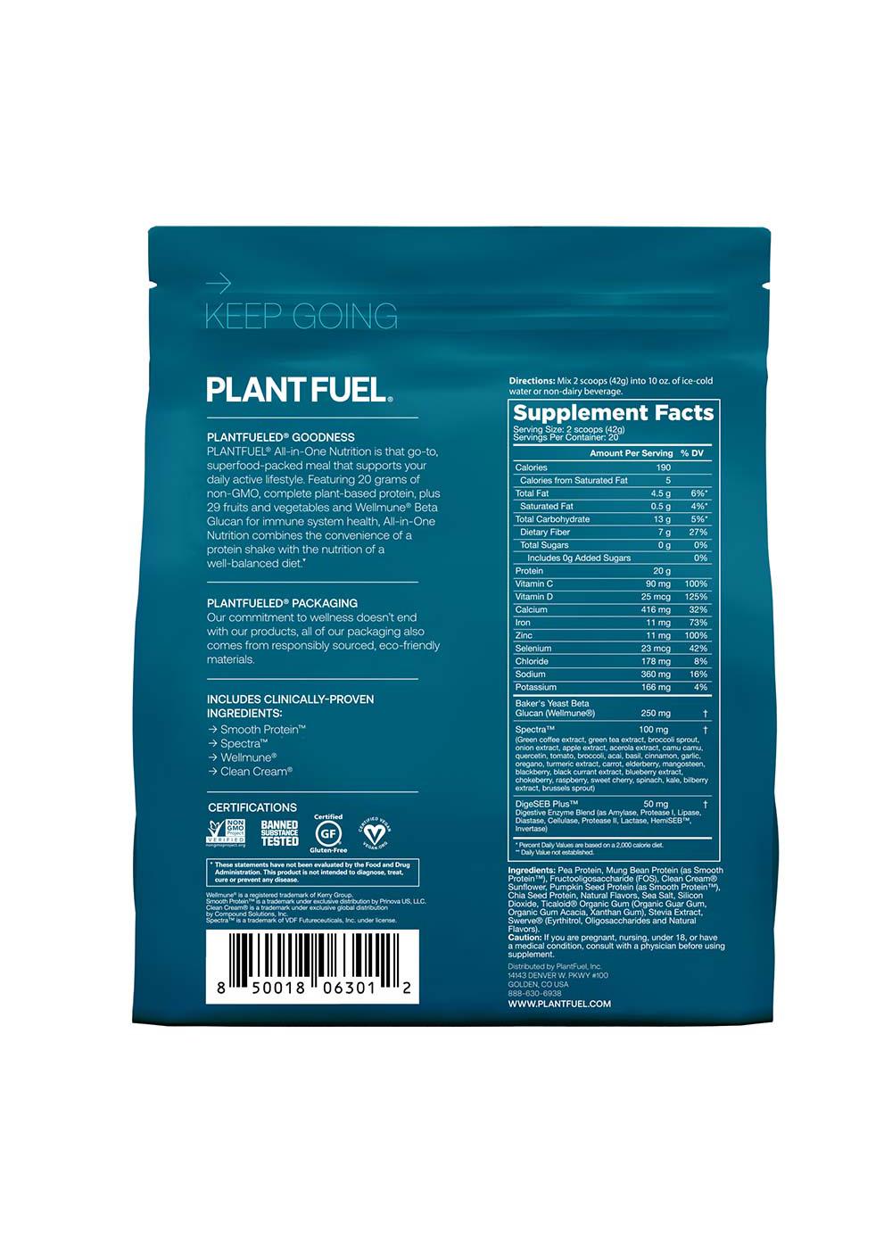 Plantfuel All-In-One Nutrition Vanilla - Shop Diet & fitness at H-E-B