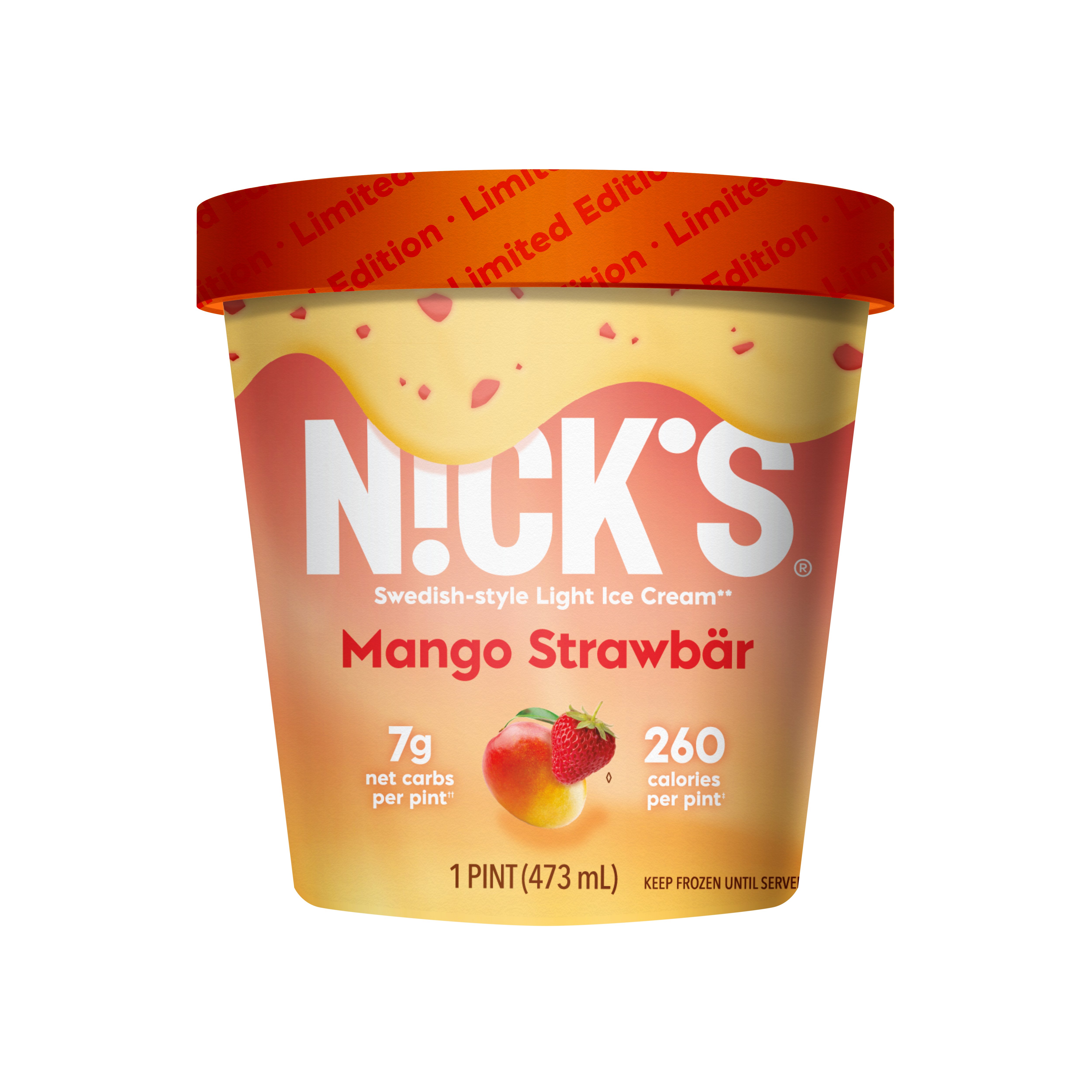 Nicks Mango Strawbar Swedish Style Light Ice Cream Shop Ice Cream At