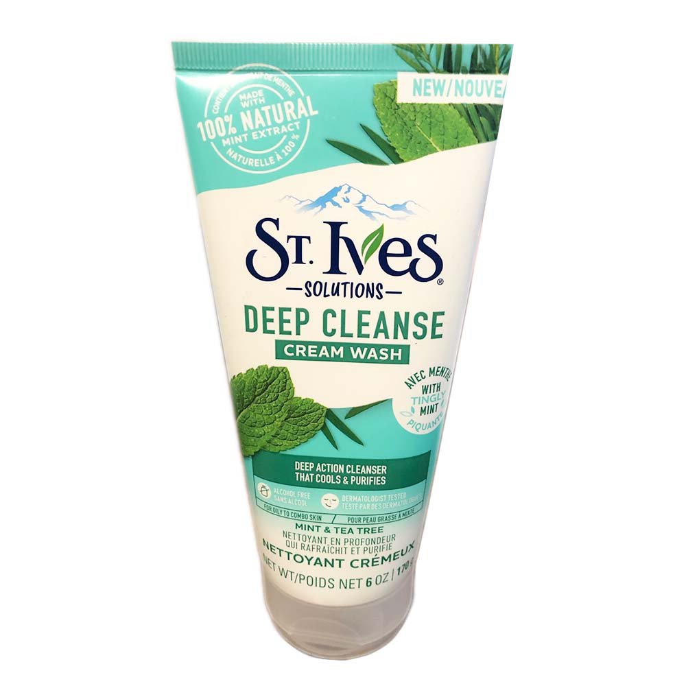St. Ives Deep Cleanse Cream Wash - Mint & Tea Tree - Shop Facial ...