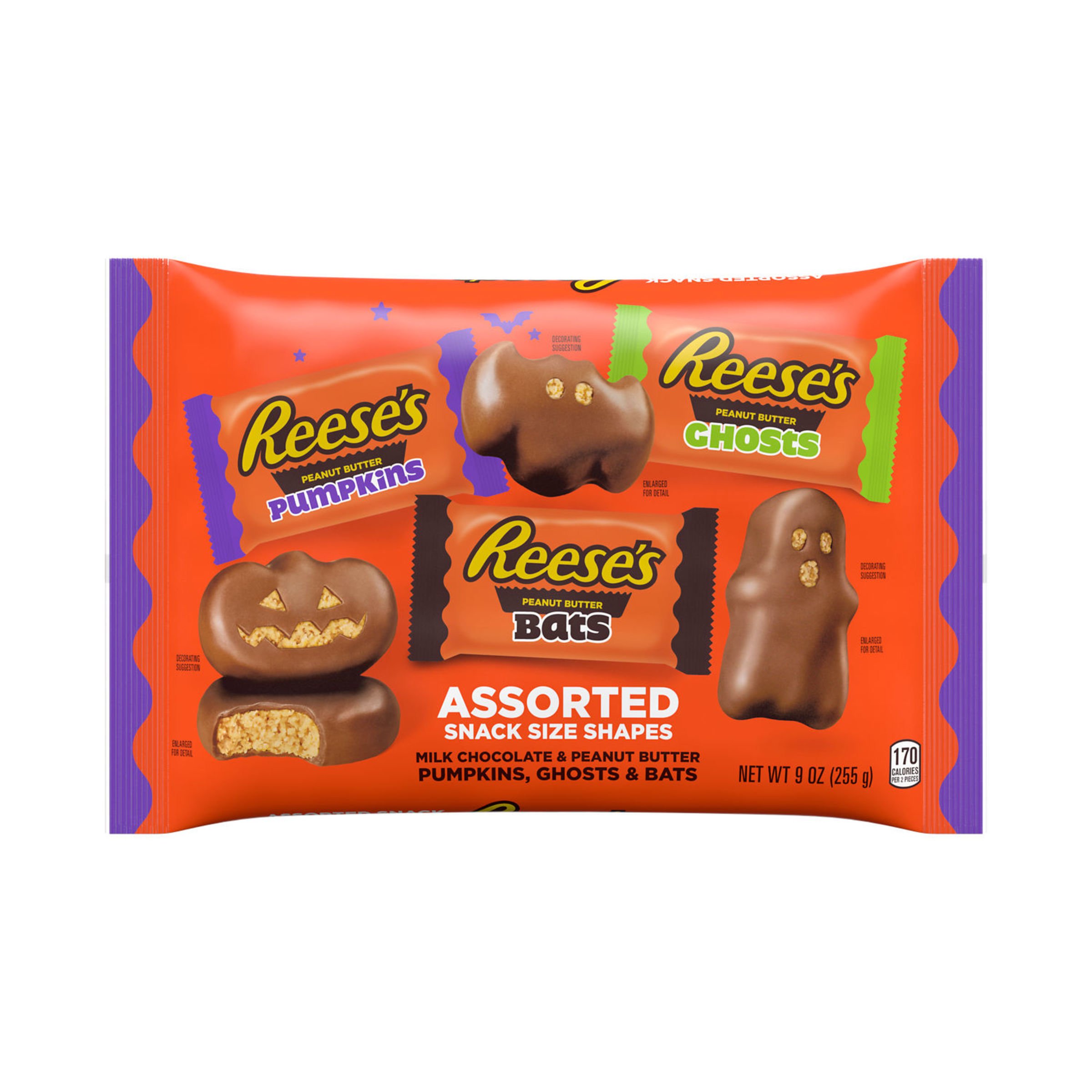 Reese's Peanut Butter Shapes Snack Size Halloween Candy - Shop Candy at ...