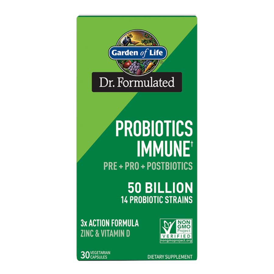 Garden of Life Dr. Formulated Digestive Immune with Zinc Probiotic 50 ...