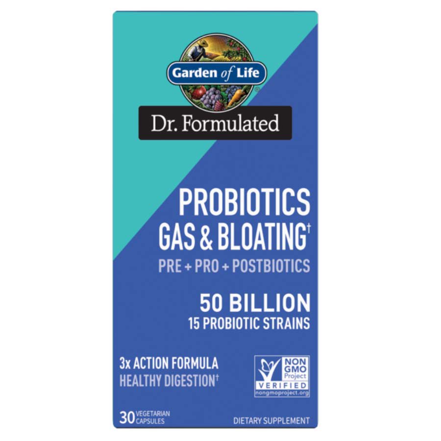 Garden of Life Dr. Formulated Probiotics Gas and Bloating 50 Billion ...