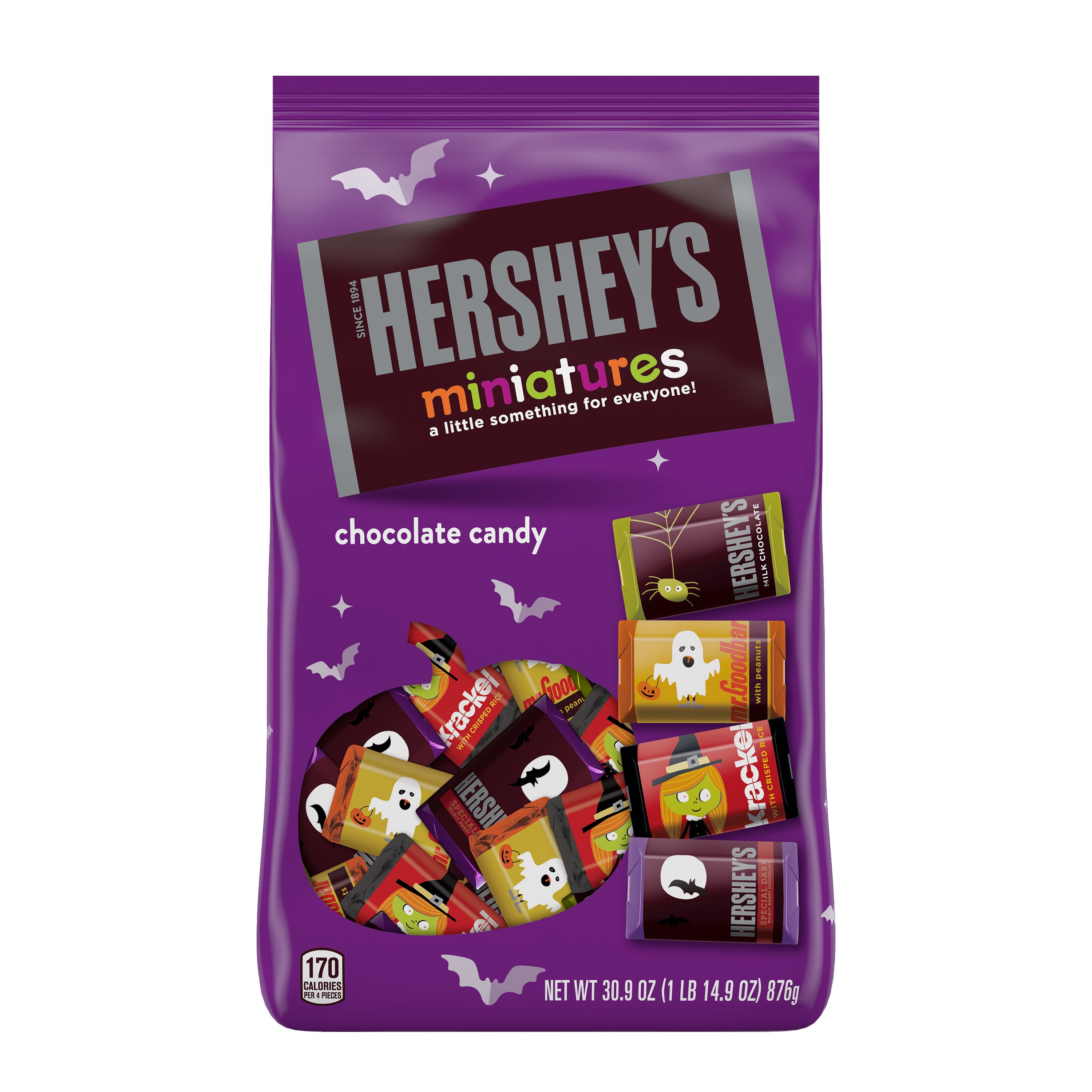 Hershey's Miniatures Assorted Chocolate Halloween Candy - Shop Candy at H-E-B