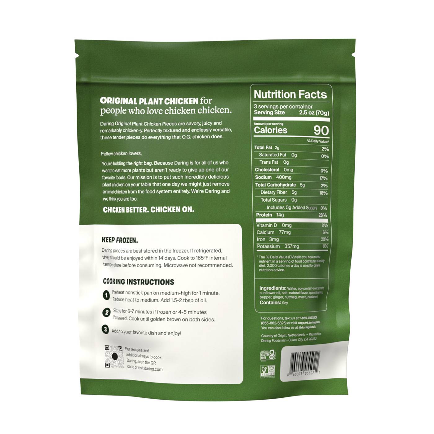 Daring Original Plant Chicken Pieces - Shop Meat alternatives at H-E-B