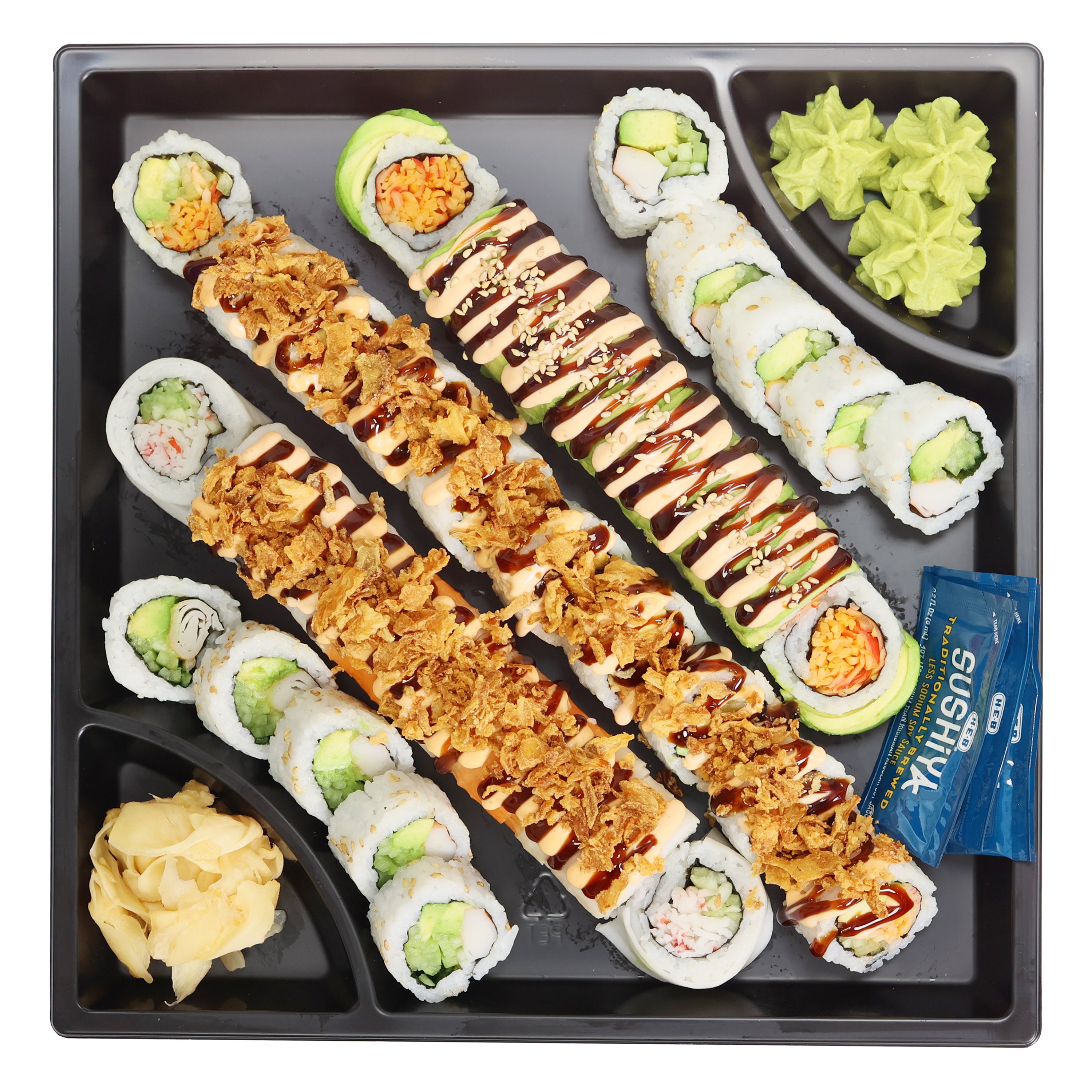 H-E-B Sushiya Sushi Party Tray - Rabbi's Special - Kosher - Shop Sushi ...