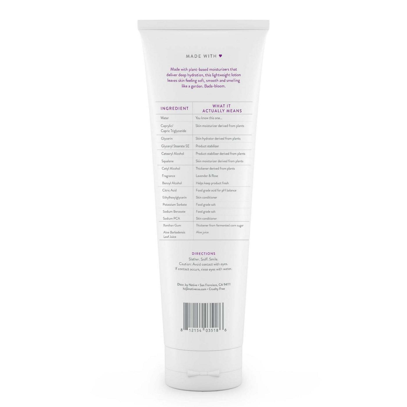 Native Lotion - Lavender & Rose - Shop Body lotion at H-E-B