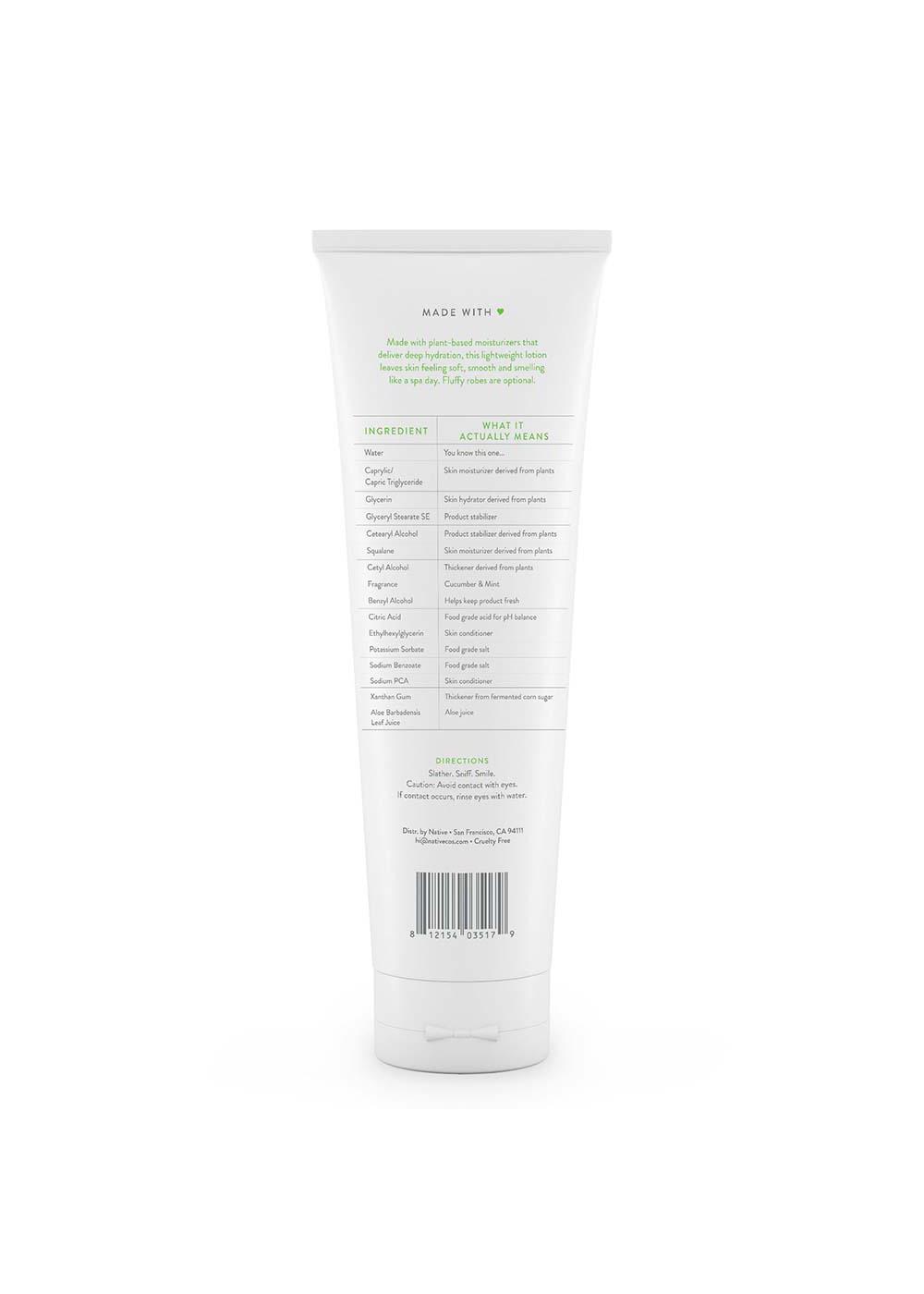 Native Lotion - Cucumber & Mint - Shop Body Lotion at H-E-B