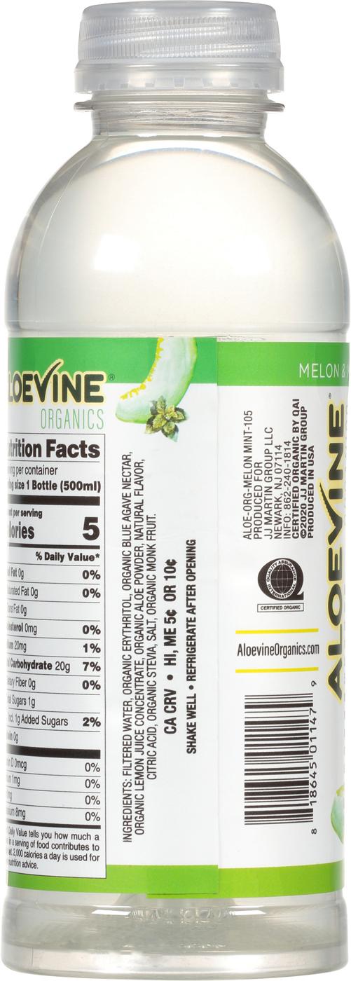 Aloevine Organics Melon & Mint Drink - Shop Juice at H-E-B