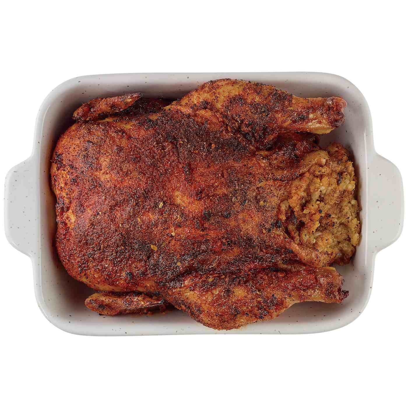 Meal Simple by H-E-B Cajun-Seasoned Whole Chicken & Boudin Stuffing ...