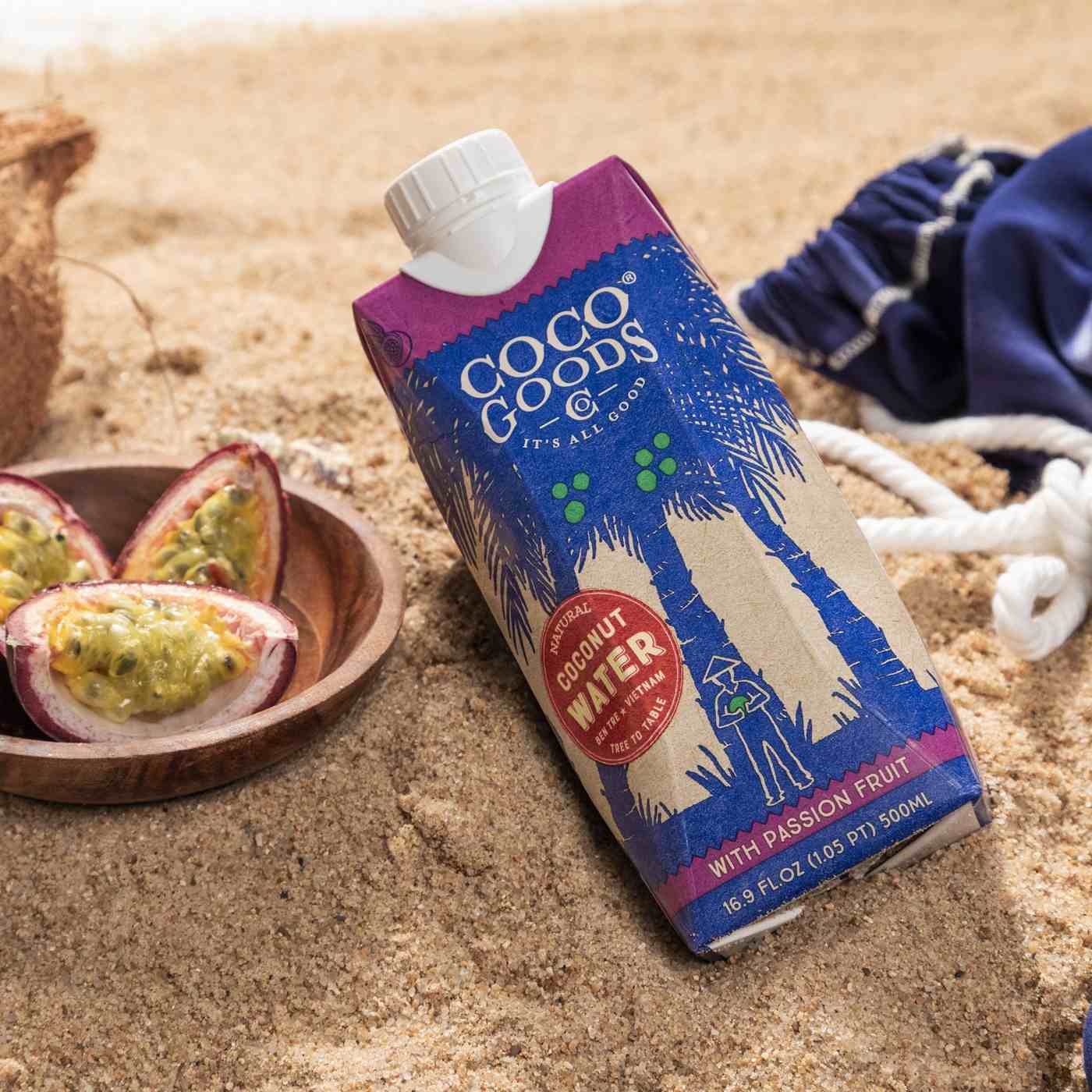 Coco Goods Coconut Water with Passionfruit - Shop Coconut water at H-E-B