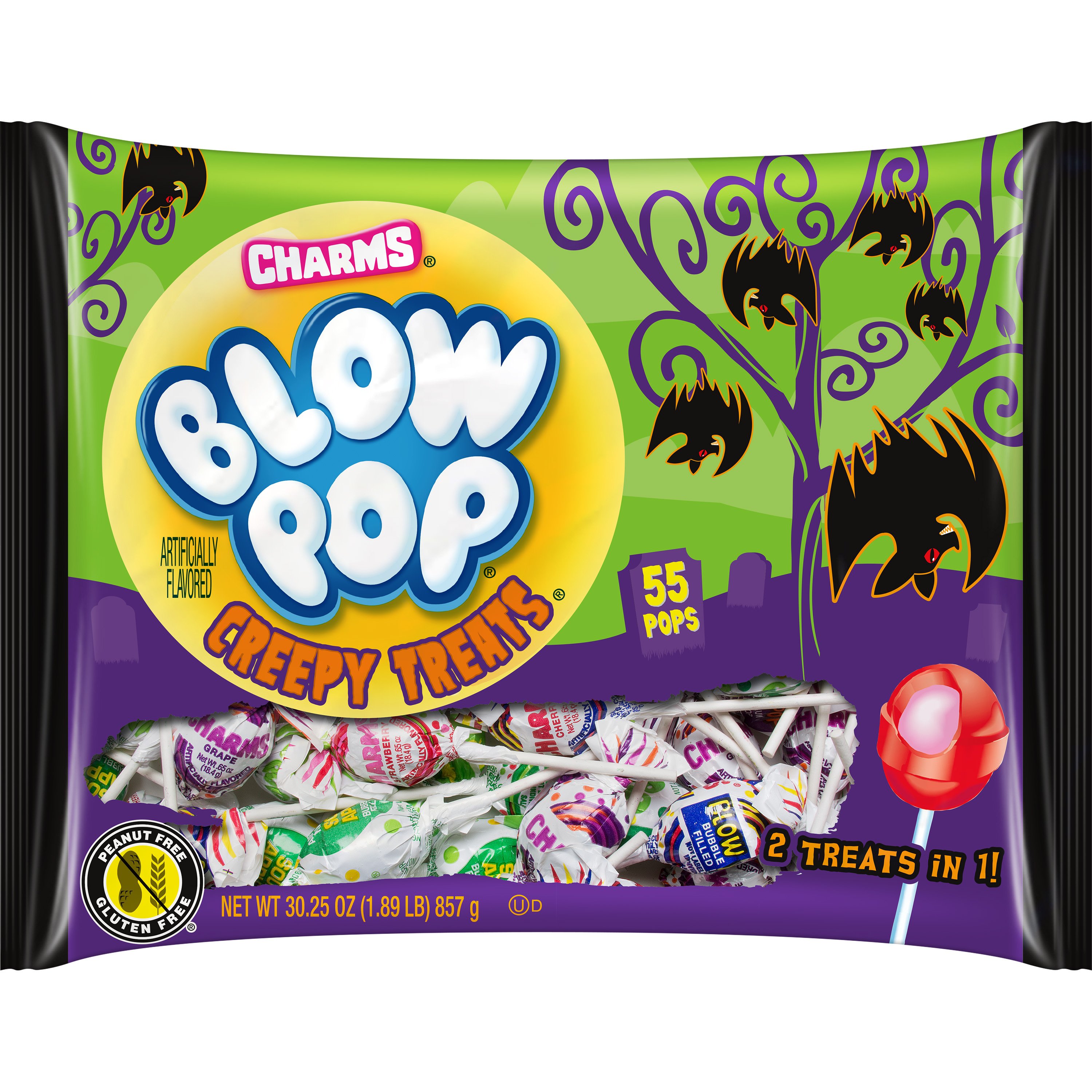 Charms Blow Pop Creepy Treats Halloween Candy - Shop Candy at H-E-B